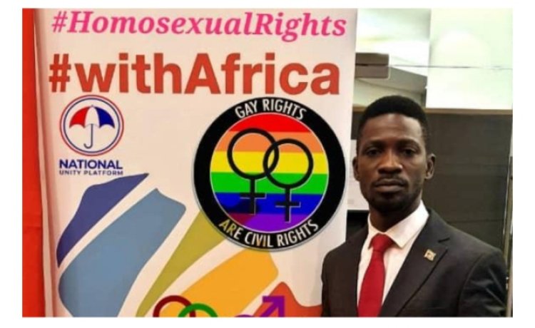 Bobi Wine yihakanye iby'amafoto y'ababana bahuje ibitsina yagaragayeho ...