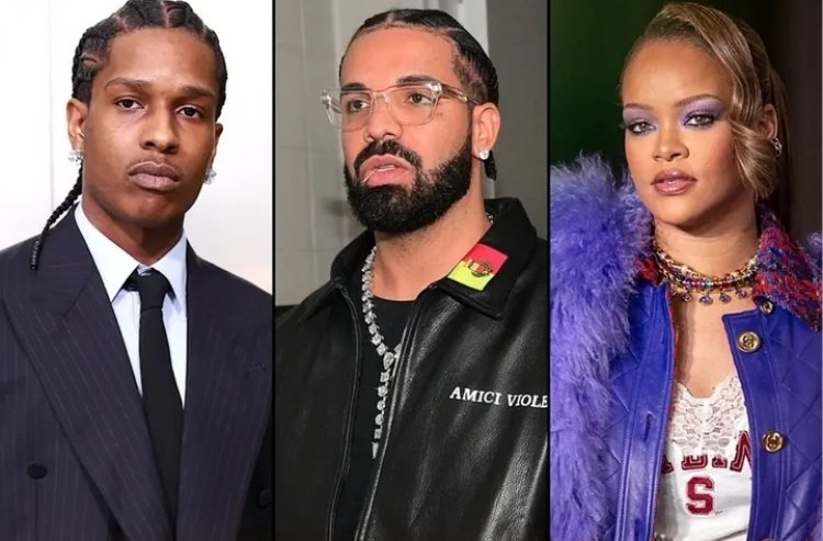 A$AP Rocky yakomoje ku mubano we na Drake wigeze gukundana na Rihanna ...